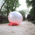 Giant Bubble Gum Installations by Simone Decker